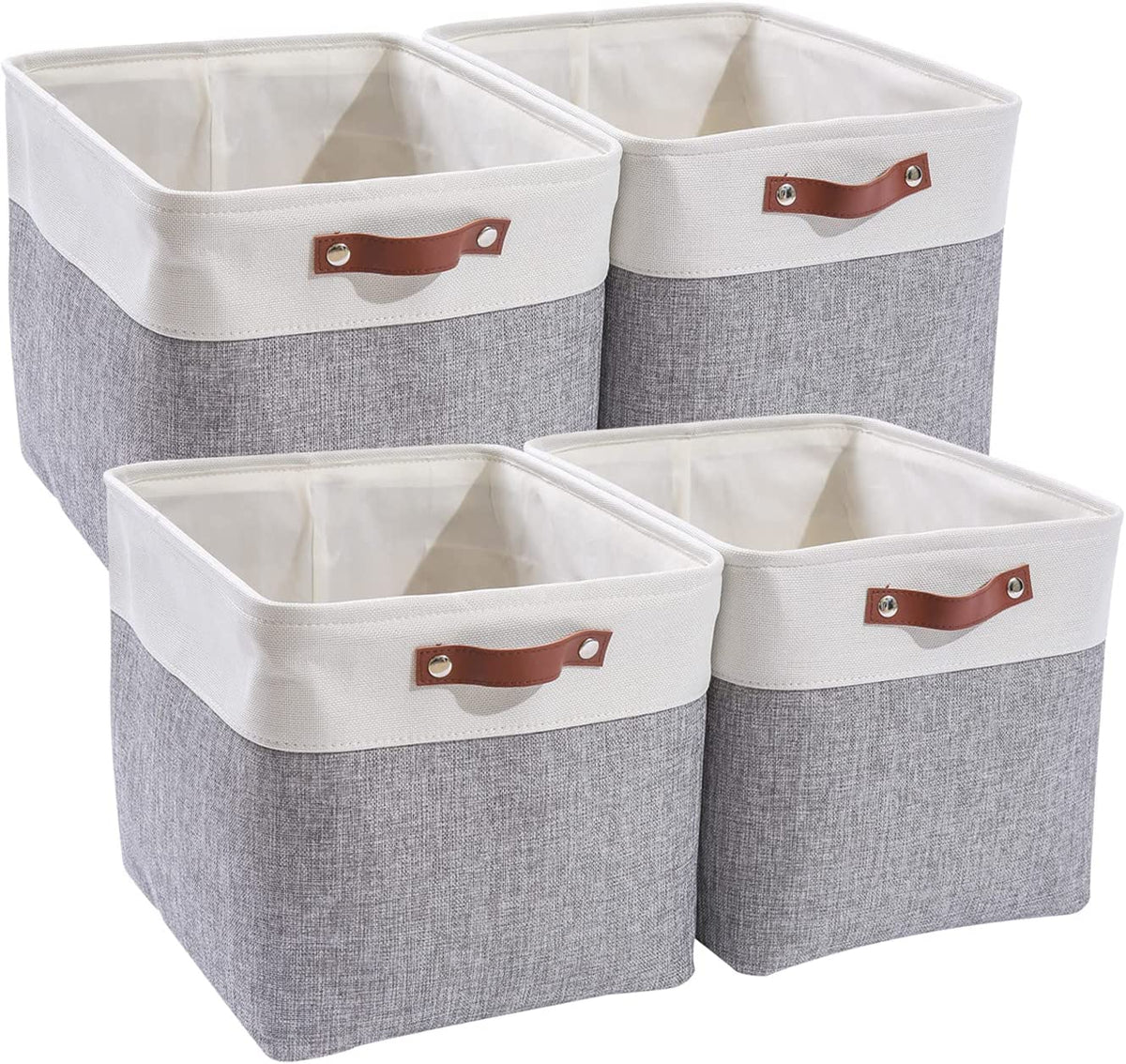 Storage Boxes Cube | Fabric Storage Baskets for Shelves | 33 x 38 x ...
